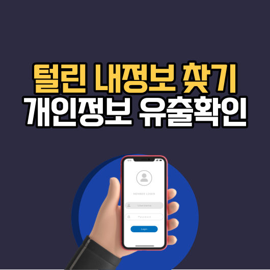 털린 내 정보 찾기 서비스 개인정보 유출 확인 및 대처 방법