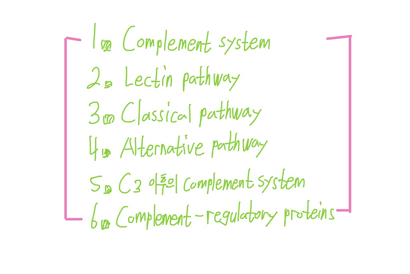 Complement system 'Lectin/Classical/Alternative pathway’과 regulatory ...