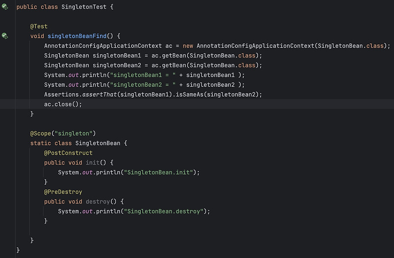 비전공자의 눈으로 바라본 Spring- 8편(Bean Scope(Singleton Scope, Prototype Scope ...