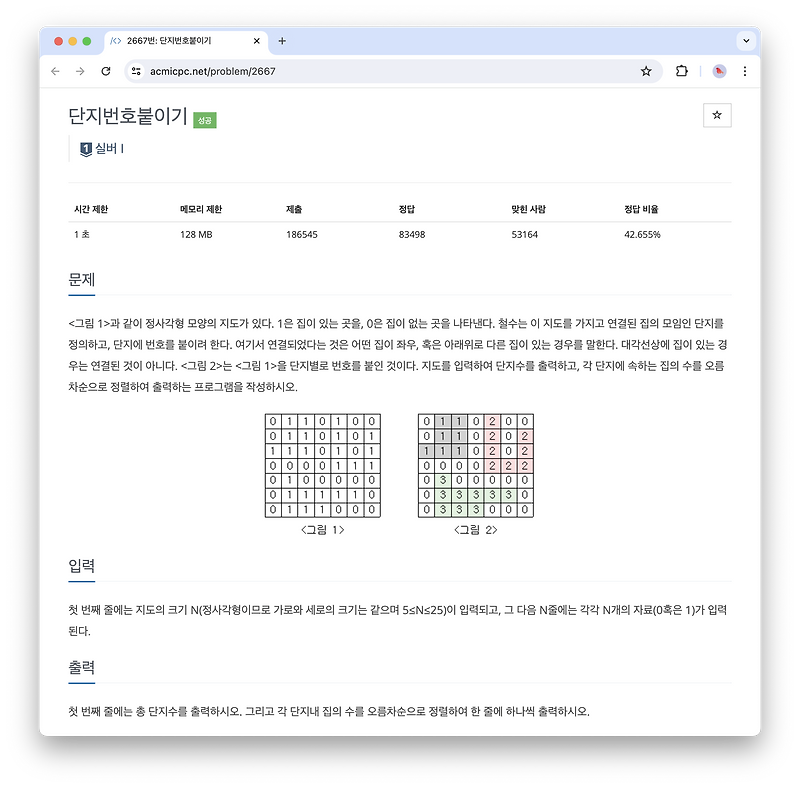 Algorithm 백준 단지번호 붙이기 Swift — Swift Library