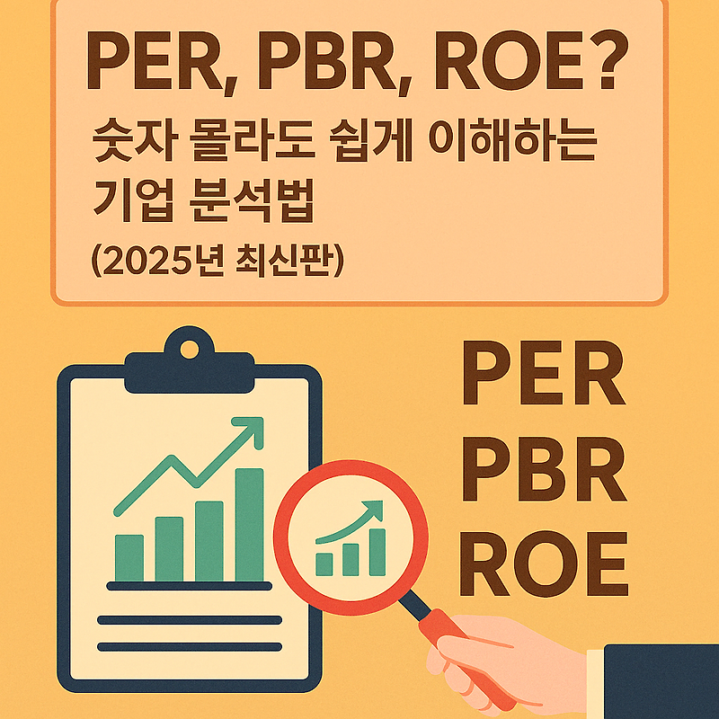 재무제표 몰라도 OK! PER·PBR·ROE 쉽게 보는 법 총정리