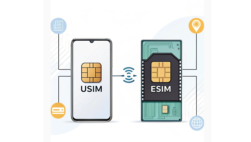 유심(USIM)과 이심(eSIM)의 차이