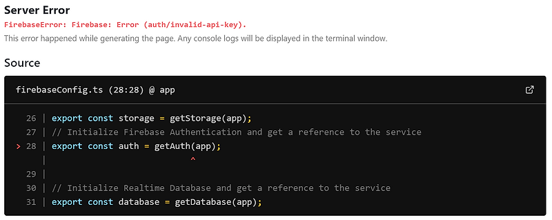 [nextJS] FirebaseError: Firebase: Error (auth/invalid-api-key)