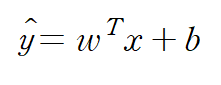 linear regression : affine function, bias