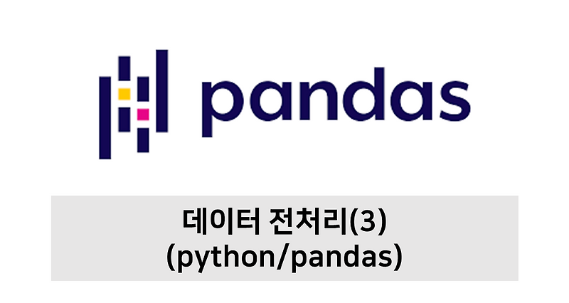 Pythonpandas 판다스pandas 활용한 데이터 전처리3