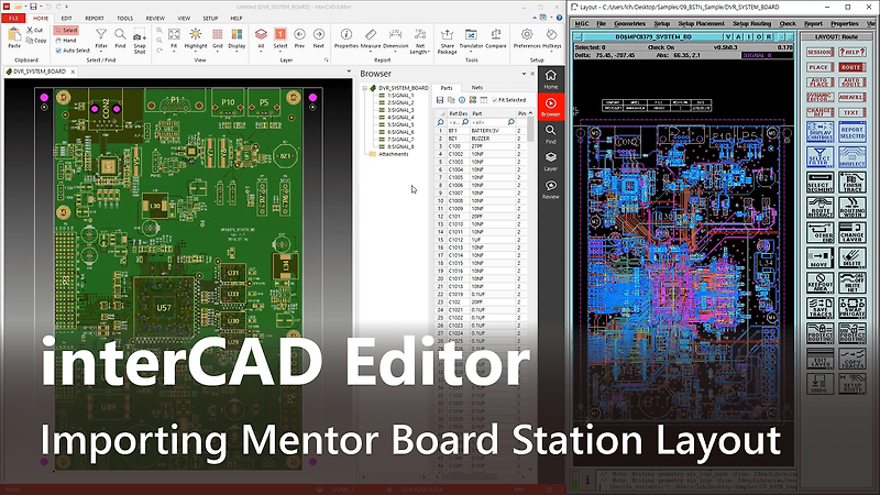 Mentor Board Station Viewer(interCAD Editor) - Import Mentor Board ...