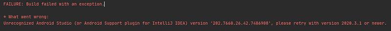 [안드로이드/Android] Unrecognized Android Studio (or Android Support plugin for IntelliJ IDEA ...