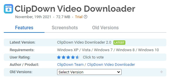 ClipDown Video Downloader 무료 다운로드