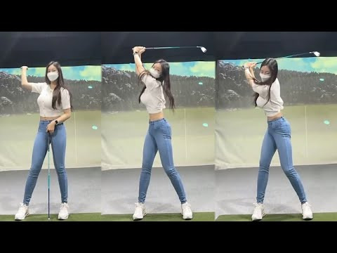 KLPGA 프로 최민채 여신의 백스윙 3단계 골프레슨~!