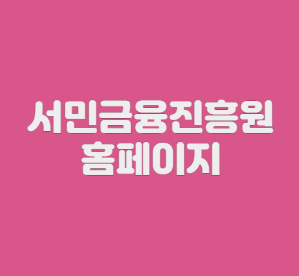 서민금융진흥원 홈페이지 (www.kinfa.or.kr)