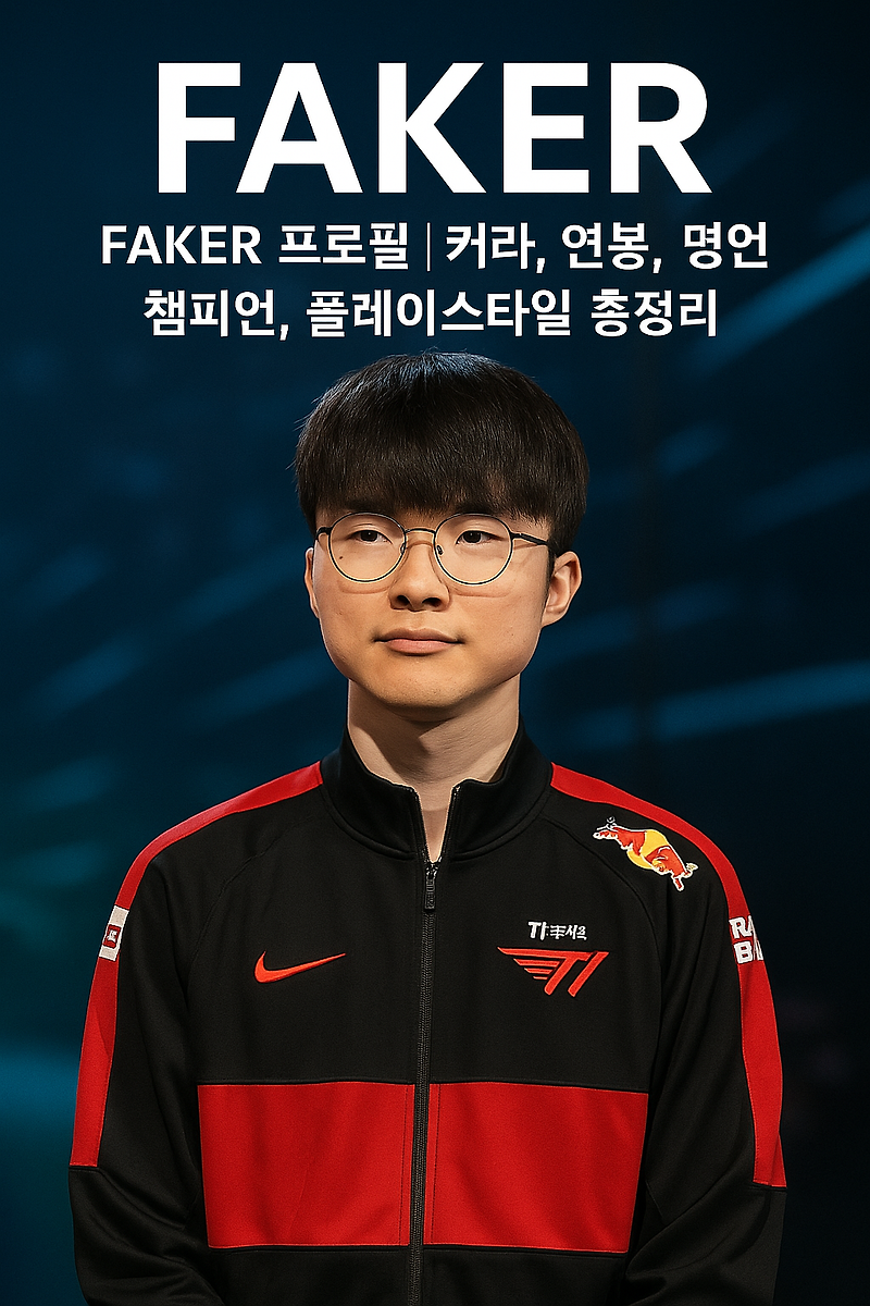페이커(Faker) 프로필｜커리어, 연봉, 명언, 챔피언, 플레이스타일 총정리