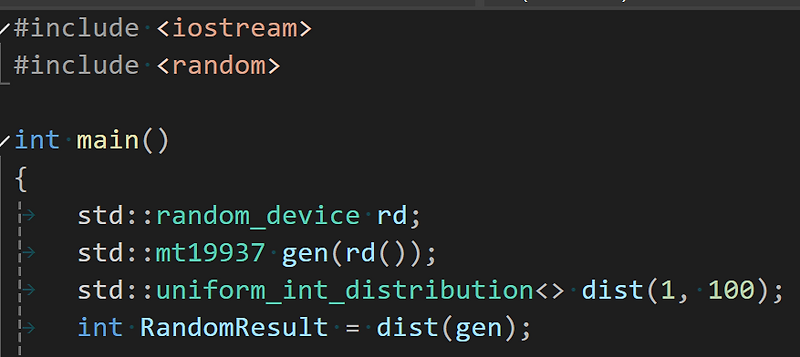 랜덤 구현 - 예쁜 꿈을 꾸라고