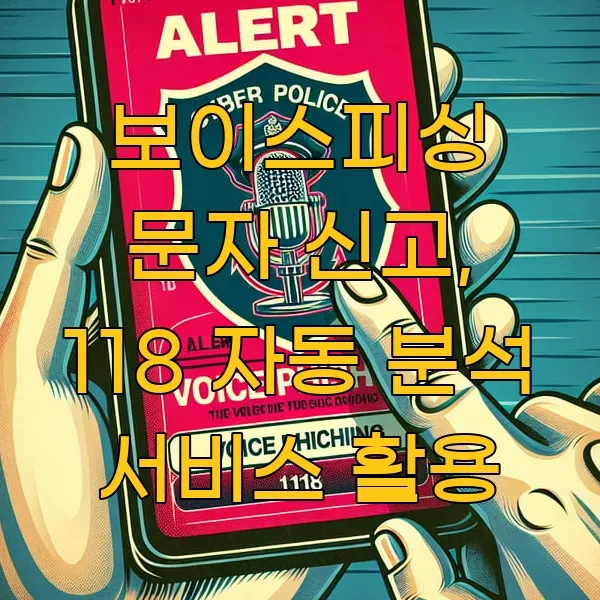 보이스피싱 문자 신고, 118 자동 분석 서비스 활용