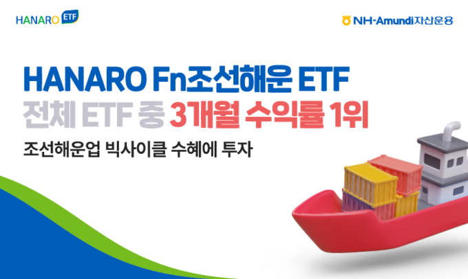 NH-Amundi자산운용 HANARO Fn 조선해운 ETF, 3개월 수익률 1위