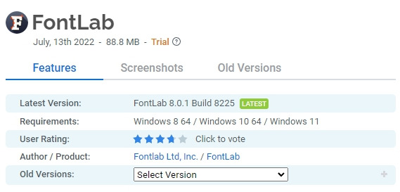 FontLab 무료 다운로드