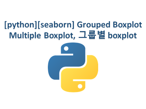 [python][seaborn] Grouped Boxplot, Multiple Boxplot, 그룹별 boxplot