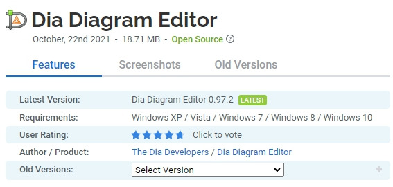 Dia Diagram Editor 무료 다운로드