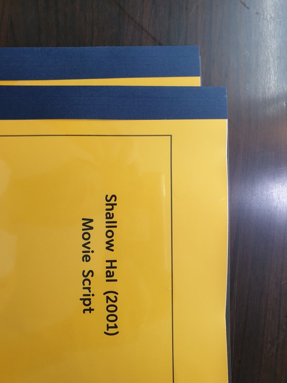 영화/미드대본(Movie Script) 자료 몰 :: Shallow Hal (2001) 내겐 너무 가벼운 그녀 영화영어대본 제본