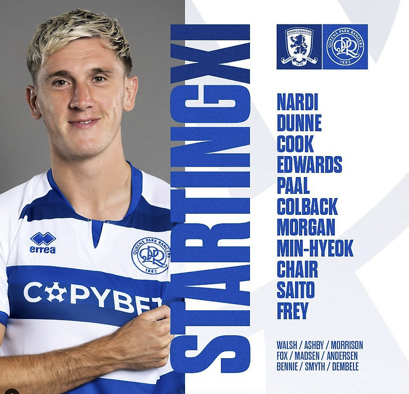 QPR, 미들즈브러에 1-2 패배… 양민혁, 아쉬운 경기력으로 하프타임 교체