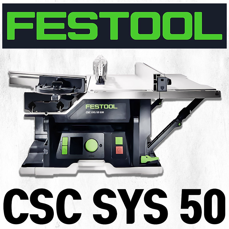 페스툴 CSC SYS 50 18V 듀얼 충전 테이블쏘 무선 전동 테이블 톱
