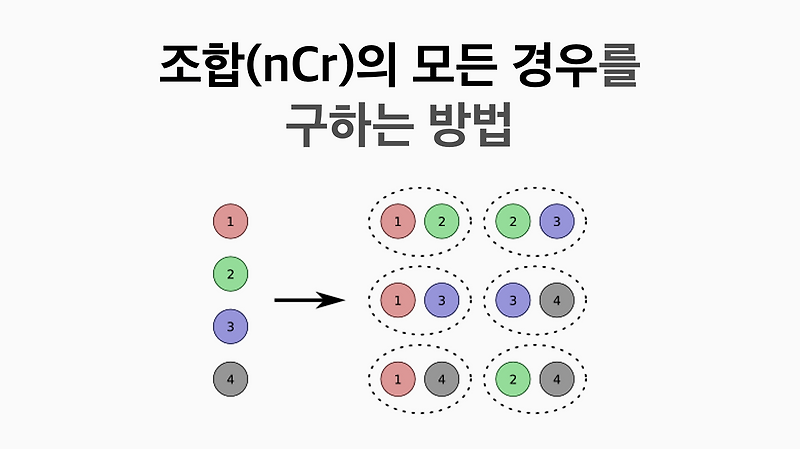 [Algorithm] 조합(nCr)의 모든 경우를 구하는 방법(c++, javascript)