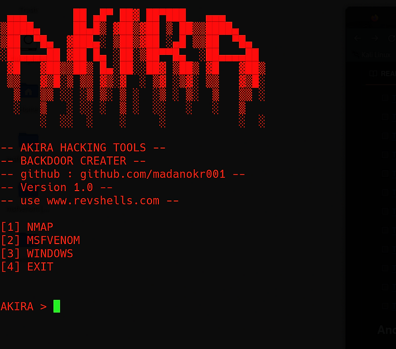 KALI LINUX & PYTHON | AKIRA - Framework 개발 & 리뷰