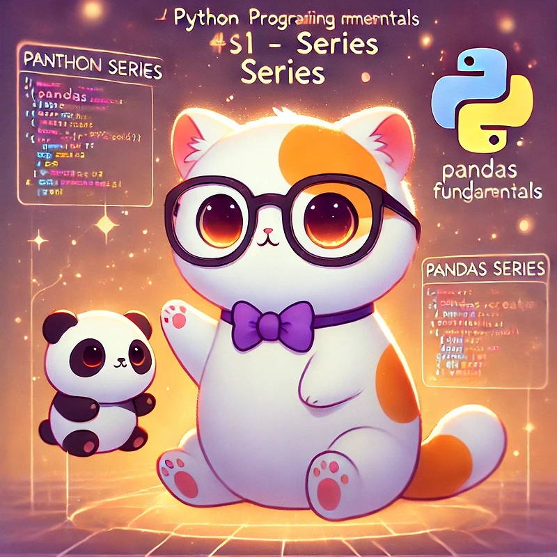 108 Python 프로그래밍 기본 사항 Pandas 기초1 Series