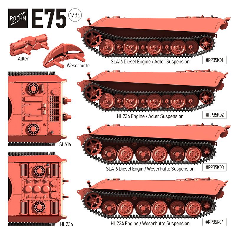 우마왕의 또다른 세상 ON TISTORY :: Rochm Model, E-75 차대 키트화 예고