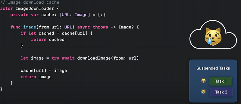 Protect mutable state with Swift actors 정리