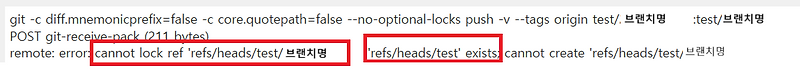 [ Git ] git cannot lock, cannot lock ref, cannot create 에러