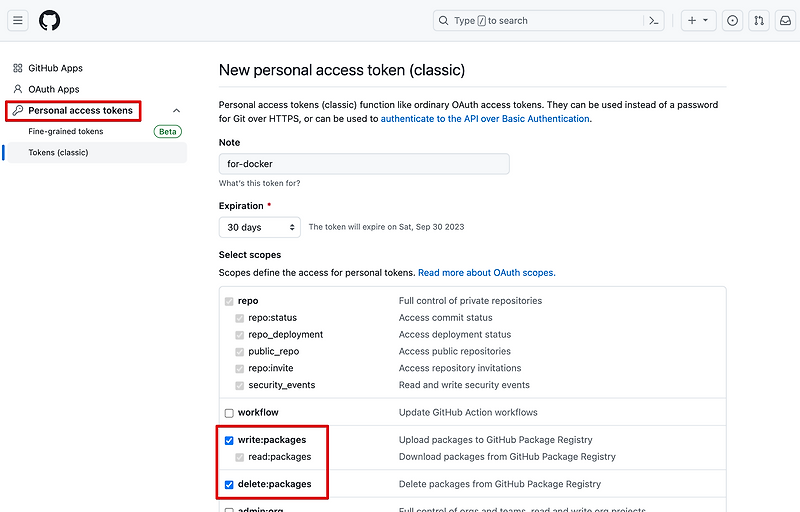 [Docker] (12) 깃허브로 도커 이미지 공유하기 | Packages Container Registry — CV DOODLE