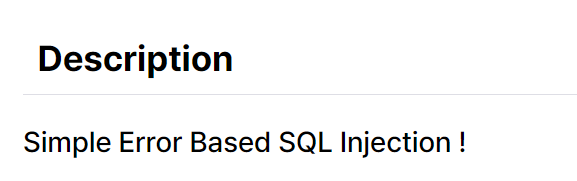 [Dreamhack wargame] error based sql injection write-up