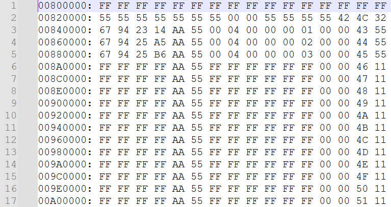 바이너리 파일을 특정 간격마다 읽고 hex를 ASCII로 저장하는 파이썬 코드
