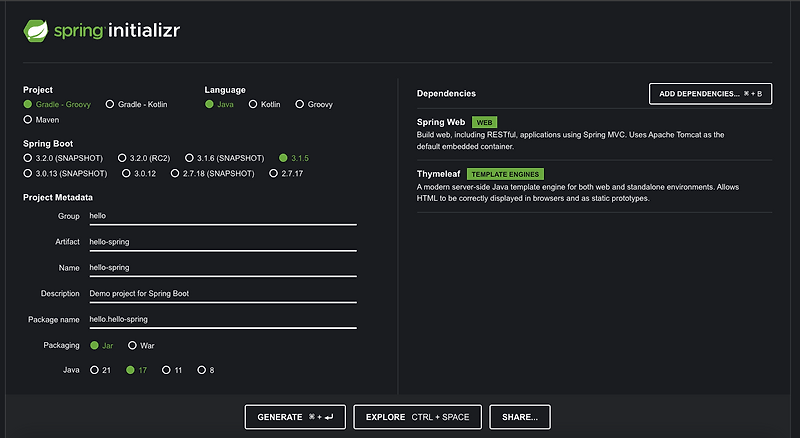 [Spring 김영한] Java Spring 시작하기
