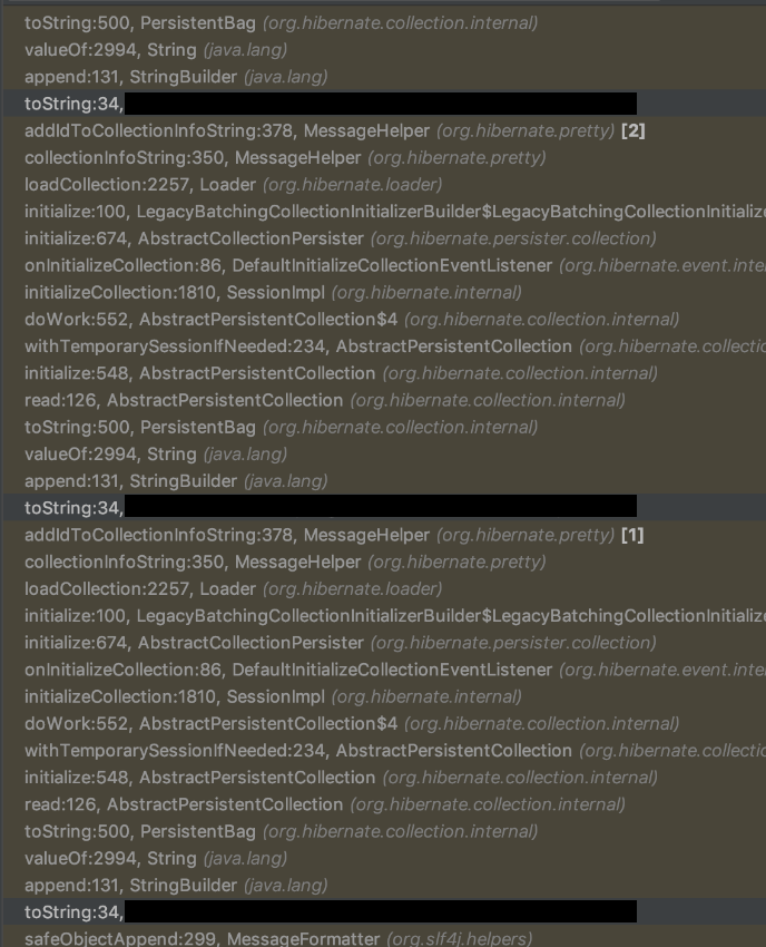 Hibernate toString stackOverflowError
