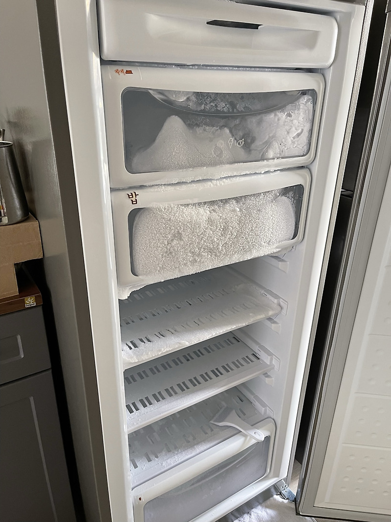 [성애 제거] LG 냉동고 A205S 성애를 제거해보자!