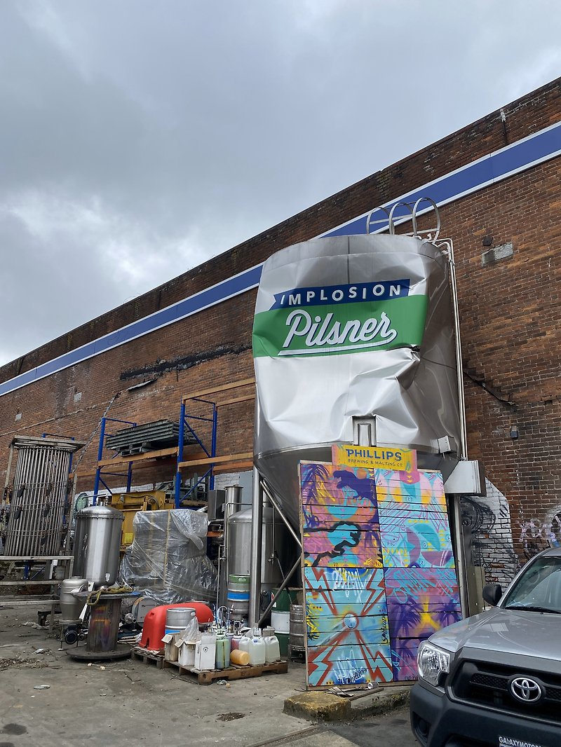 Brewery tank implosion
