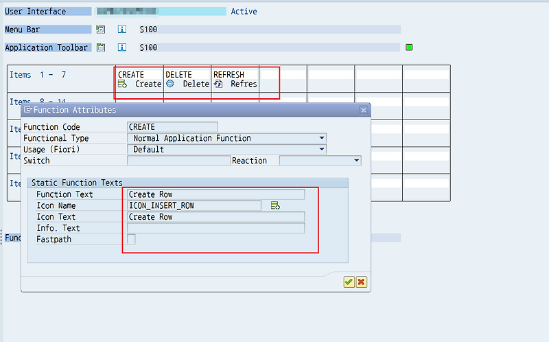 ABAP : SCREEN에 Application Toolbar만들기