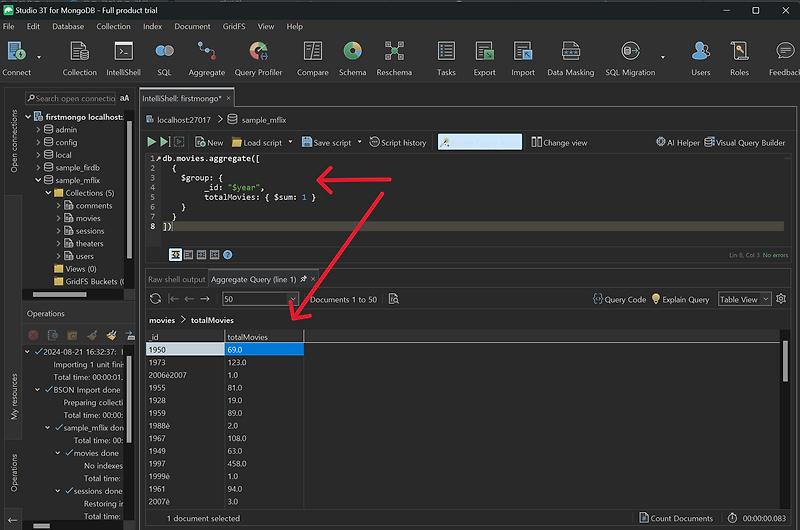 [MongoDB Aggregation] 4. 주요 accumulator(1) - $sum과 $avg 사용하여 합계과 평균 계산하기