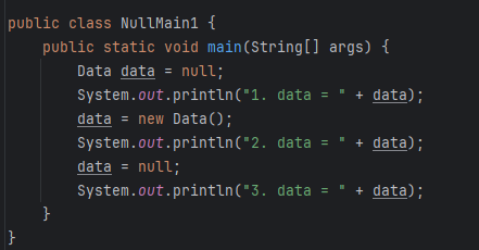 [JAVA] Null & NullPointerException(예외)