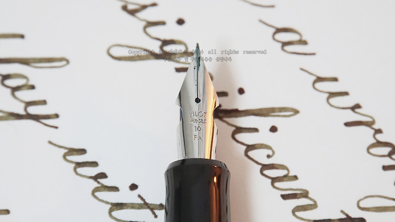 An inexcusable thing (Beethoven, Copperplate script, Pilot 912 FA nib)