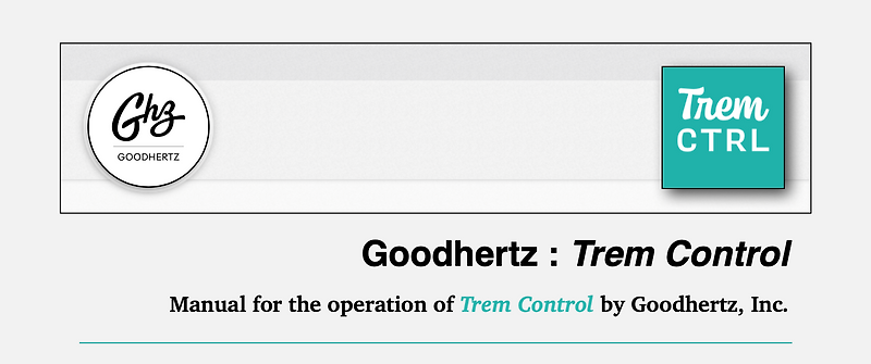 플러그인 매뉴얼 번역 : Goodhertz - TREM Control Plugin ( Ver 3.11 기준 ) : ( 공식 한글 ...