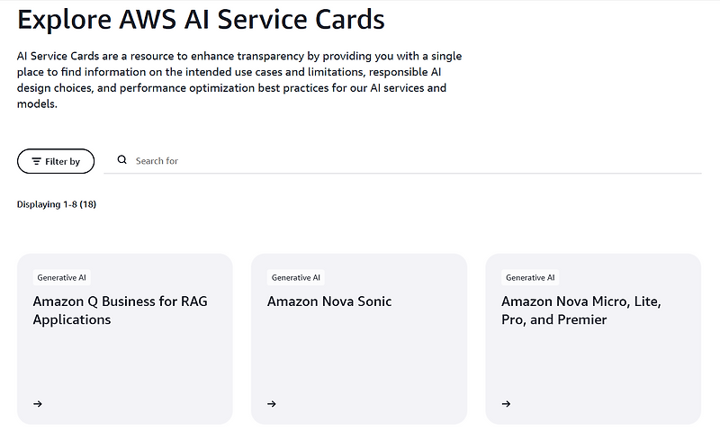 [AWS] AI Service Cards와 SageMaker Model Cards란? 쉽게 정리 (responsible AI) — 아주 쉽게 정리한 블로그