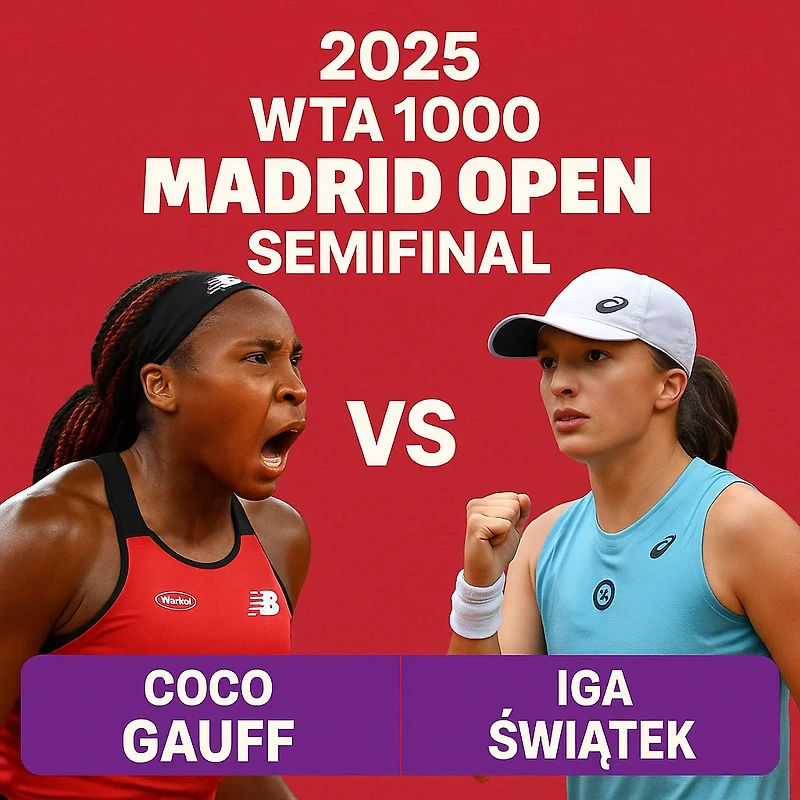 2025 WTA1000 마드리드 오픈 준결승 코코 가우프 vs 이가 시비옹테크