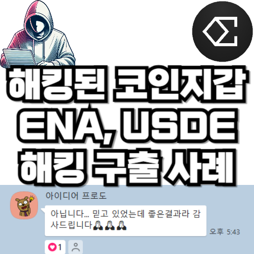 [해킹 구출 사례] 해킹된 코인 지갑에서 ethena.fi에 있는 USDE, ENA 구출한 사례