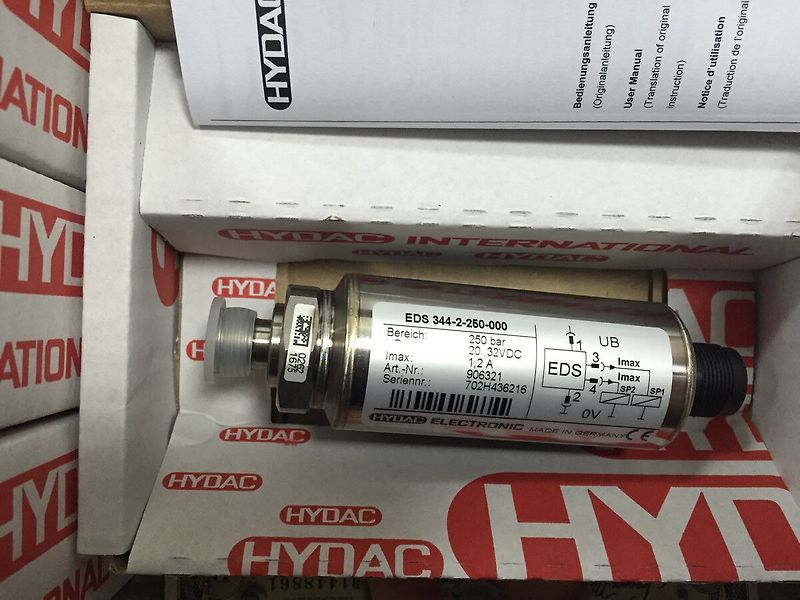 [수입판매] HYDAC Pressure switches EDS 344-2-250-000 하이닥 압력센서 스위치