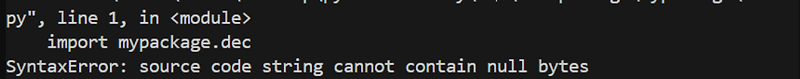 파이썬 null bytes 오류 해결법