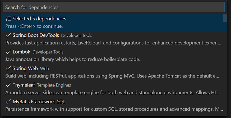 [Spring Boot] VSCode에서 Spring Boot 프로젝트 생성하기