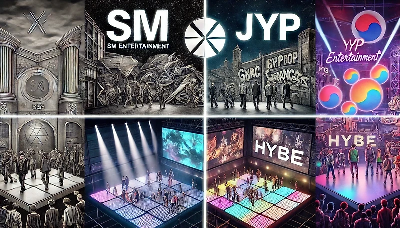 케이팝 기획사별 특징, SM vs YG vs JYP vs HYBE