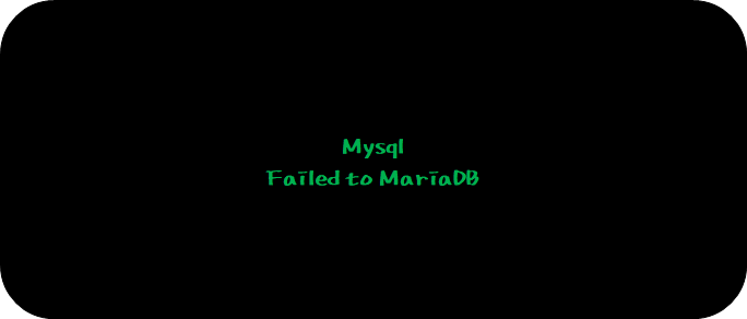 Failed to start MariaDB